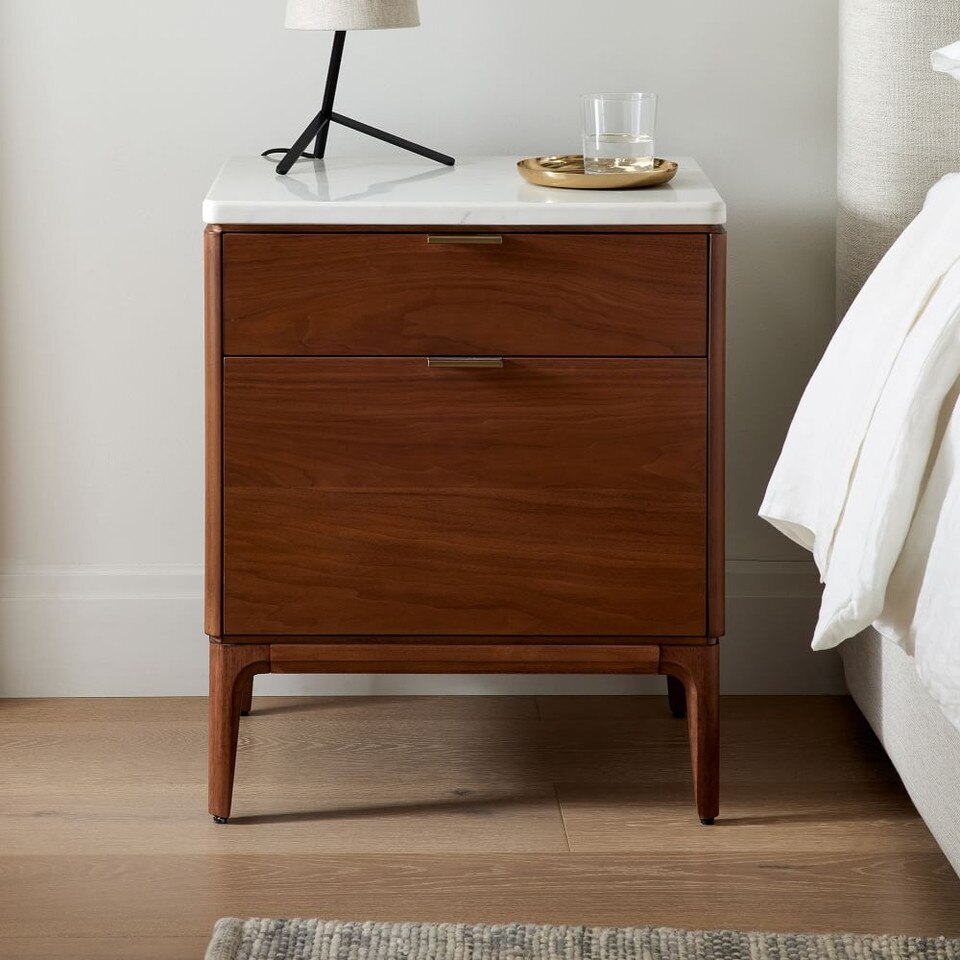 Parker Bedside Table (53 cm - 71 cm) | West Elm UK